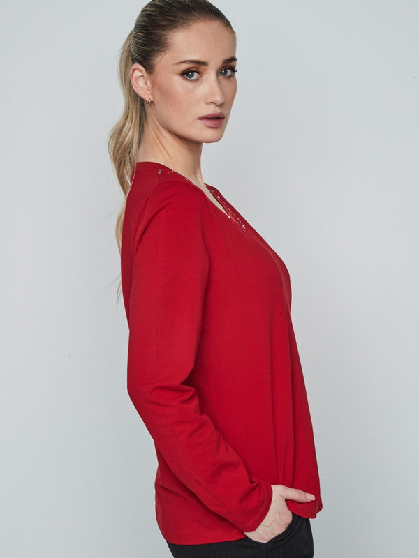 Eden Red top - Se7en Clothing Limavady